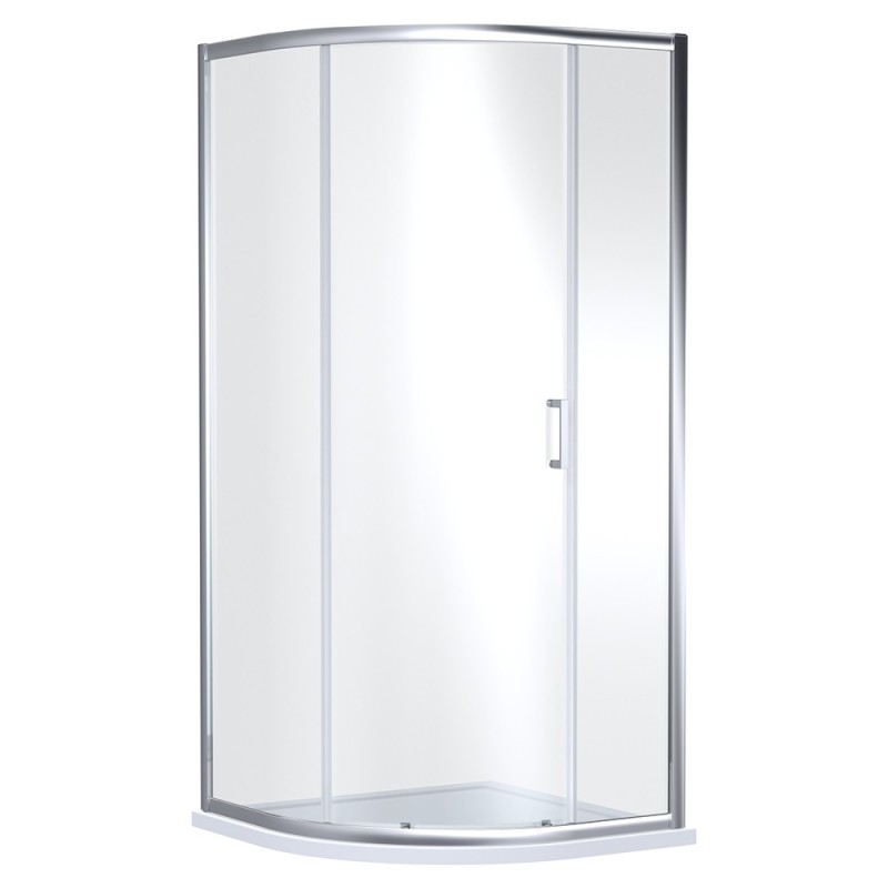 Chrome Rene Single Door Quadrant Shower Enclosure - 900mm