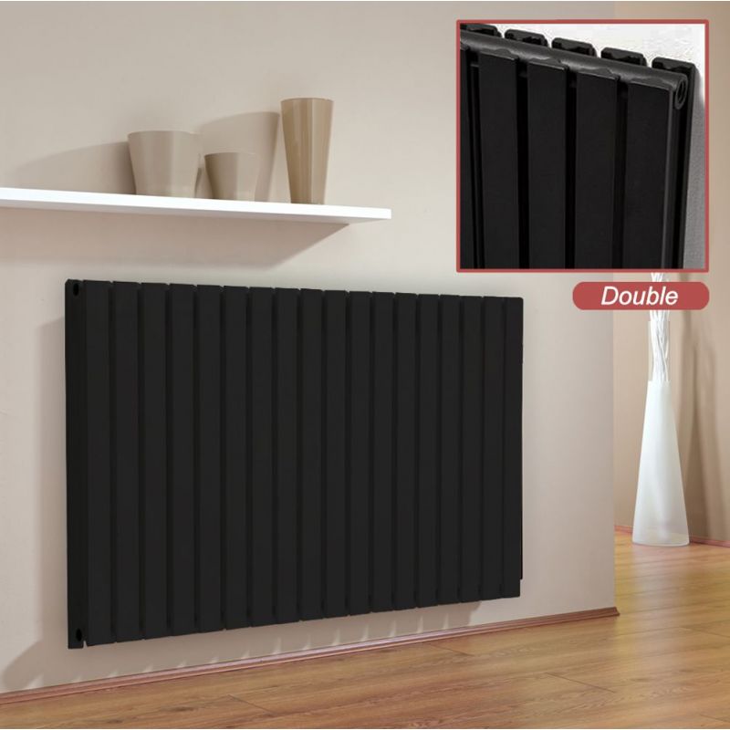 Ultraheat Linear Black Double Horizontal Radiators ultraheat-linear-black-double-horizontal-radiators